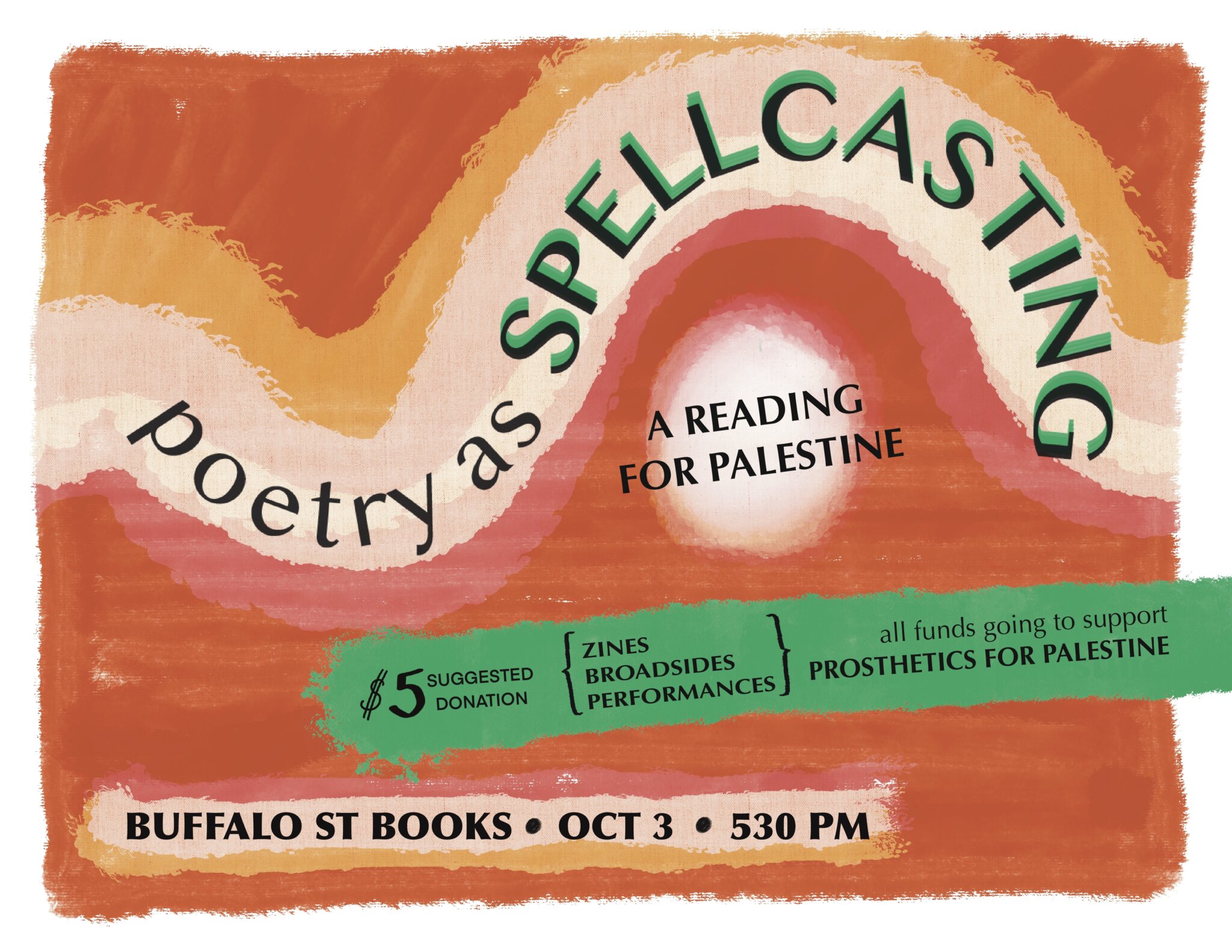 POETRY AS SPELLCASTING - POETRY FOR PALESTINE » Downtown Ithaca