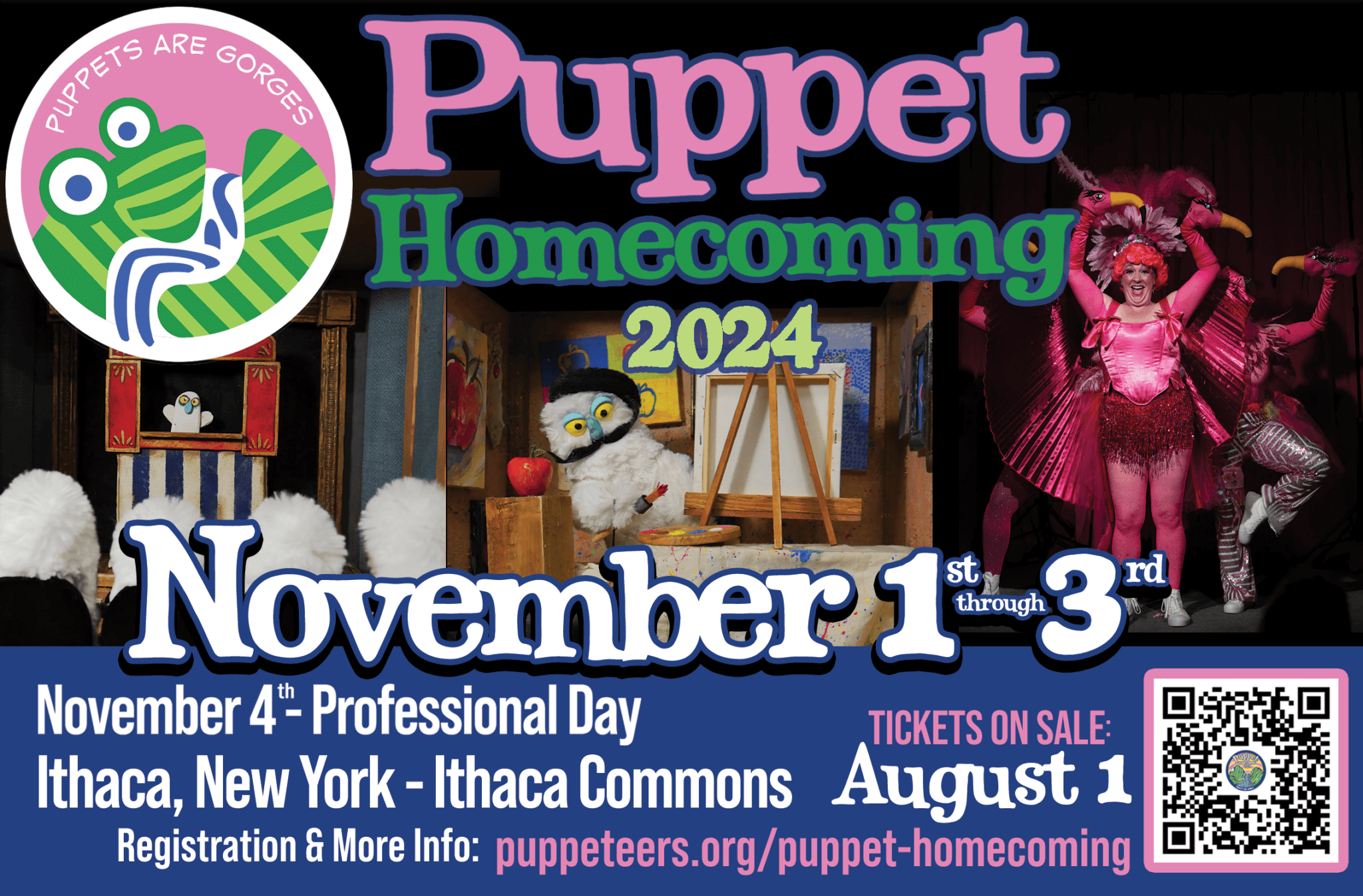 Puppet Homecoming 2024: Puppets are Gorges » Downtown Ithaca